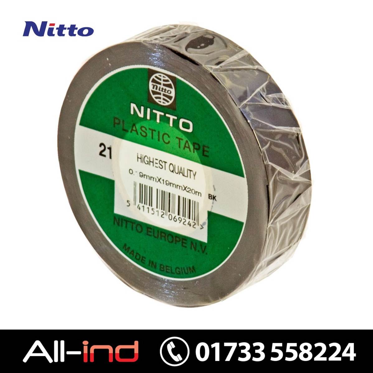 *EPT21 NITTO NO. 21 TAPE 19 X 0.19MM BLACK 20M [QTY=10]