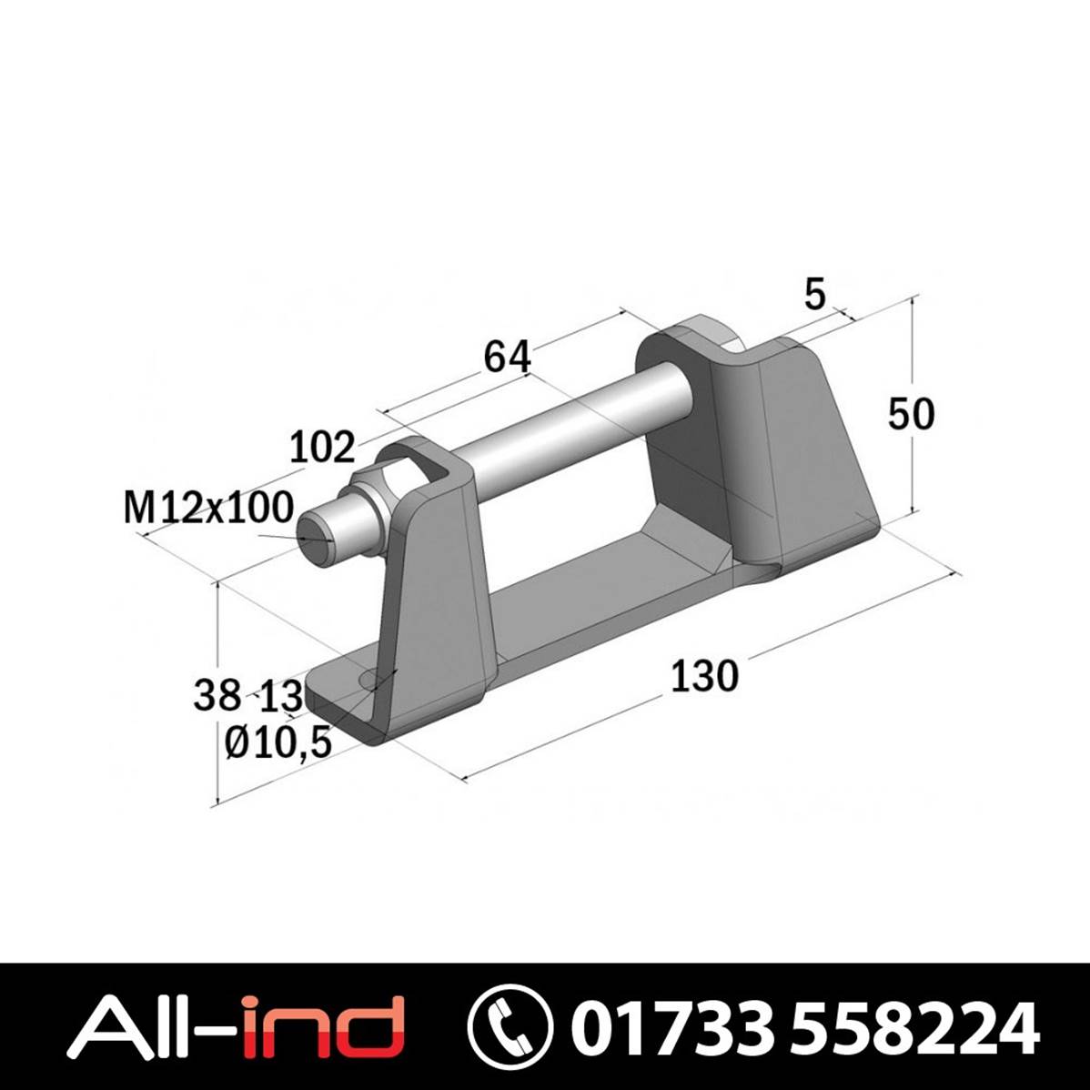 BOLT-ON BRACKET WITH PIN