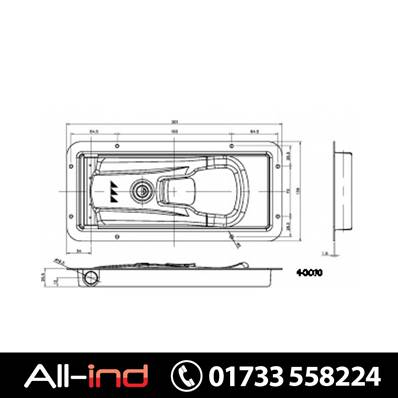 STAINLESS STEEL RECESSED LOCK